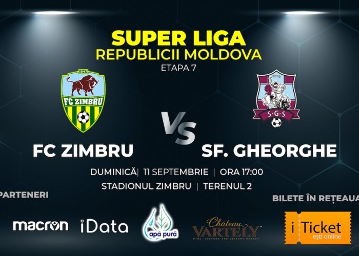 Zimbru - Sf. Gheorghe, Super Liga Moldovei la fotbal - iTicket