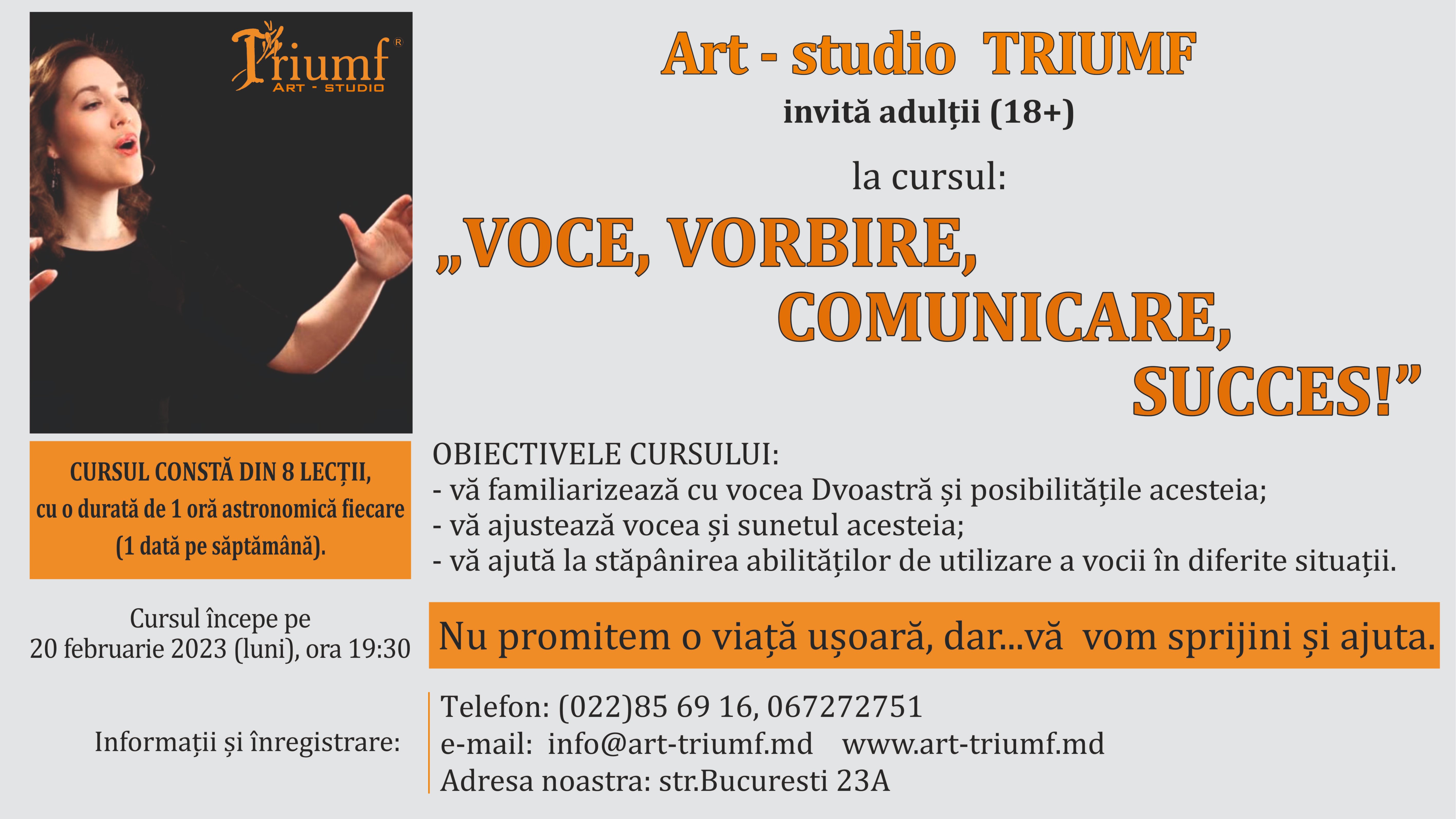 Voce, vorbire, comunicare, succes! - iTicket